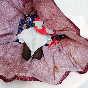 Accents | Vintage Jamaican Handmade Doll Lifelike Face Rag Dress Straw ...